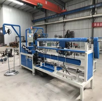 4m width full automatic double wire/single wire Chain Link Fence wire mesh Making Machine