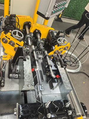 PLC control  Double Wire Automatic Diamond Mesh Chain Link Fence Making Machine