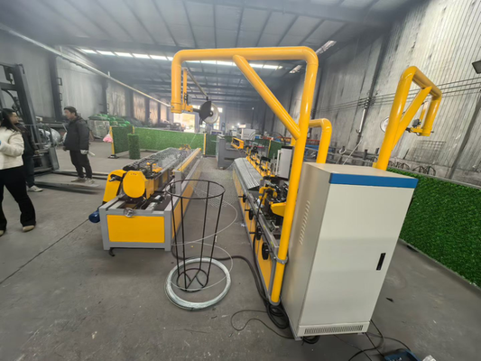 PLC control  Double Wire Automatic Diamond Mesh Chain Link Fence Making Machine
