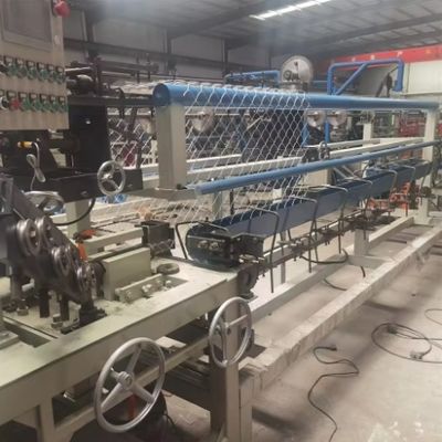 4m width full automatic double wire/single wire Chain Link Fence wire mesh Making Machine