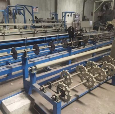 4m width full automatic double wire/single wire Chain Link Fence wire mesh Making Machine